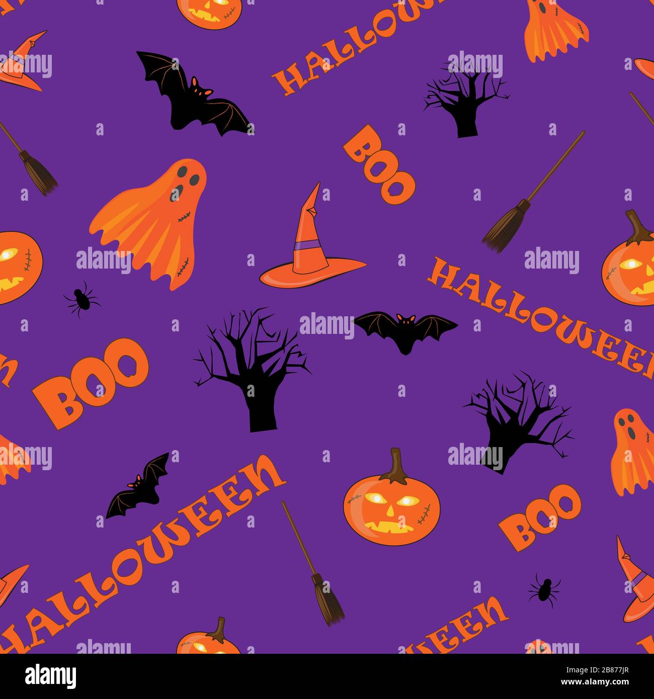 collage of halloween attributes and symbols Stock Vector Image & Art ...