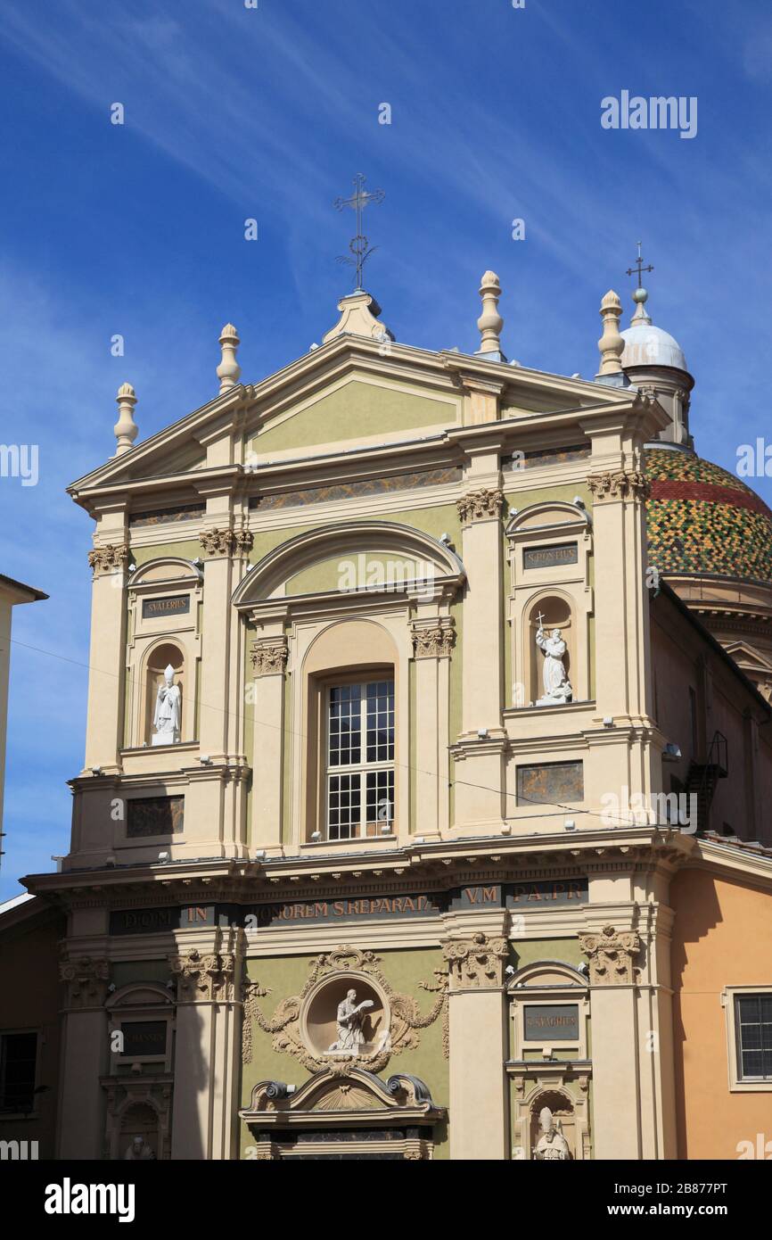 Nice Cathedral, Place Rossetti, Old Town, Nice, Alpes Maritimes, Cote d ...