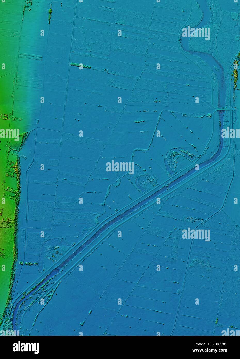 Topographic map river hi-res stock photography and images - Alamy