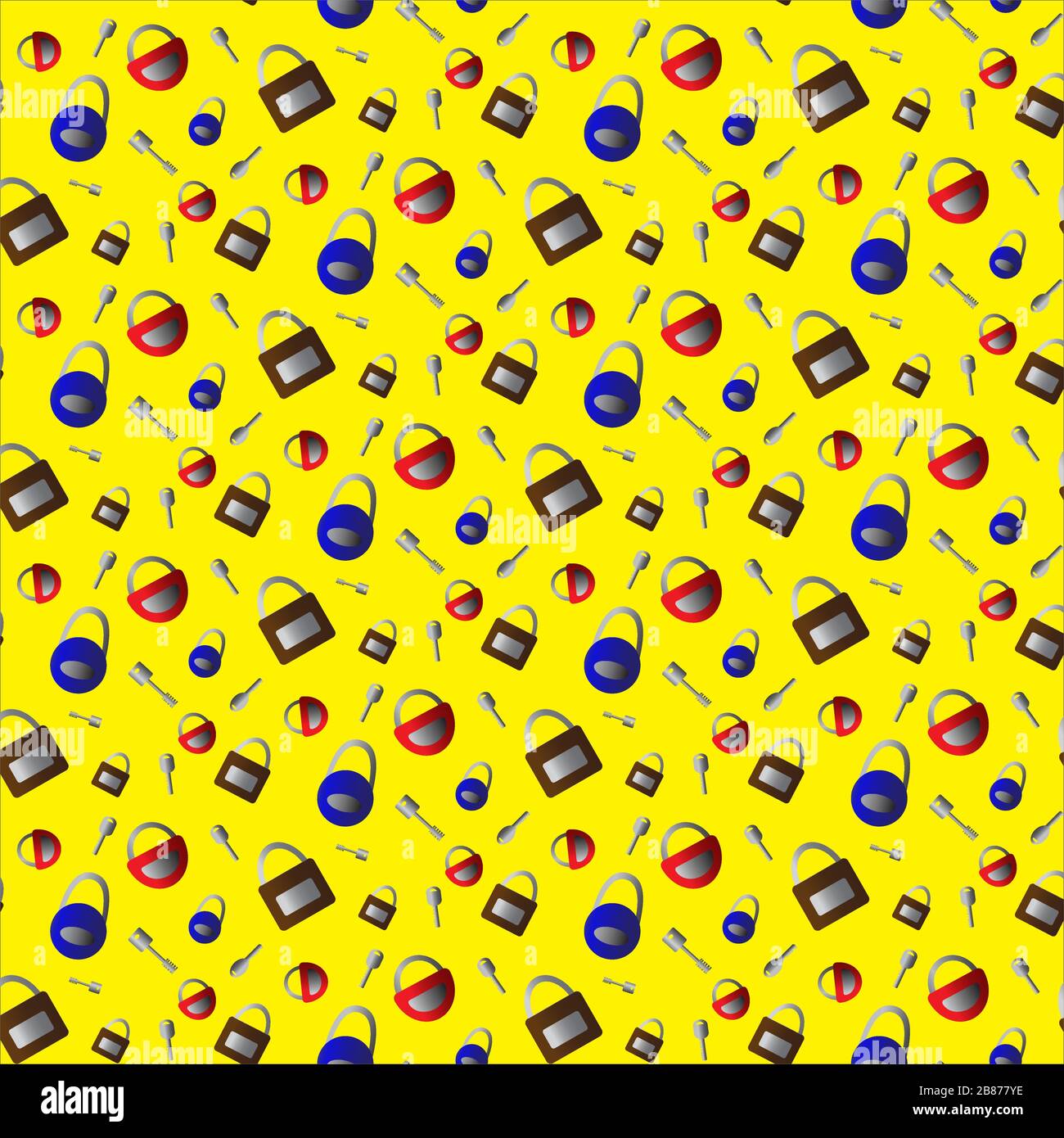 Keys on padlock Stock Vector Images - Alamy