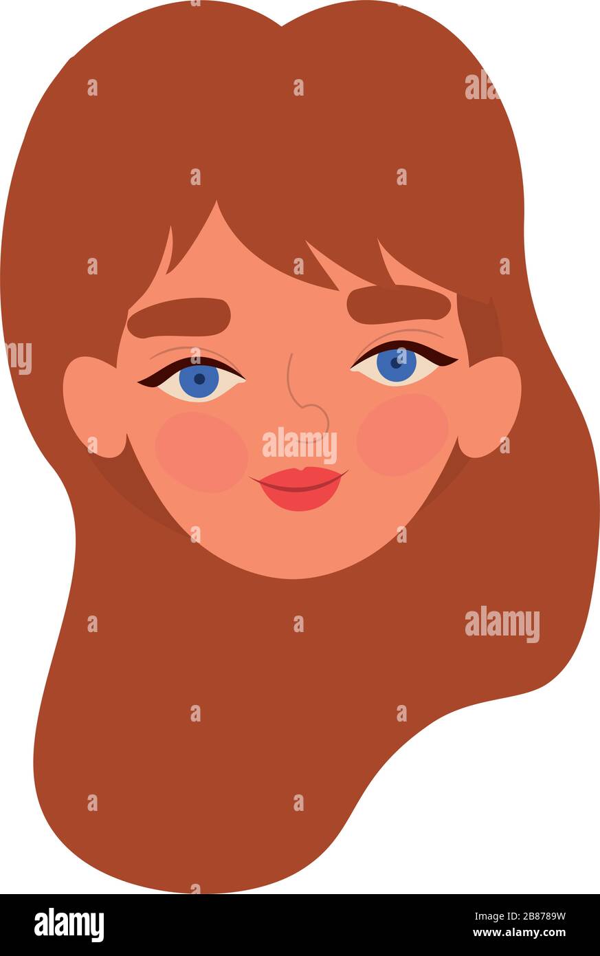 Isolated woman head vector design Stock Vector Image & Art - Alamy