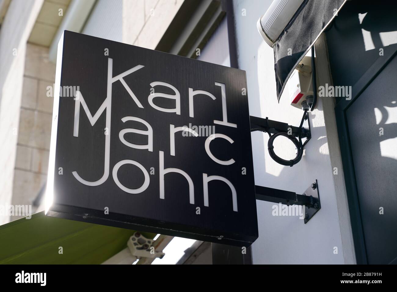 Bordeaux , Aquitaine / France - 02 15 2020 : Karl Marc John logo sign ...