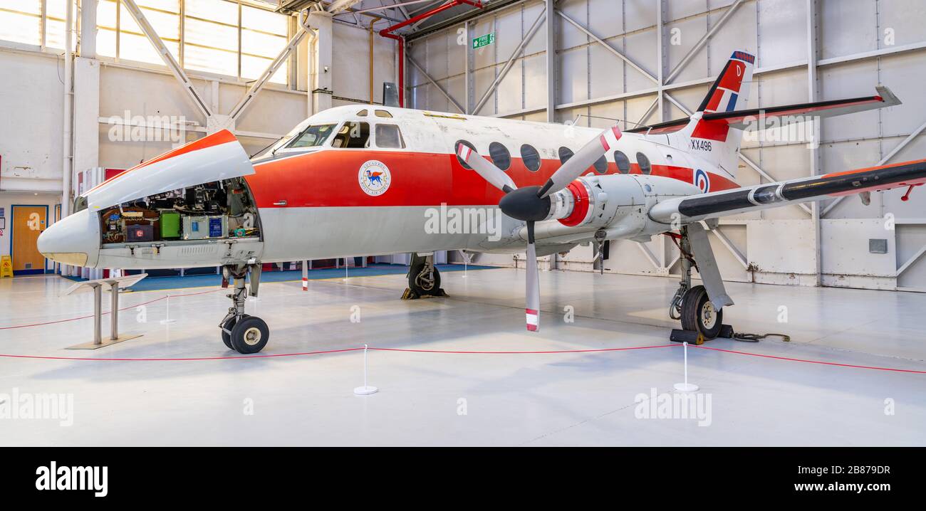 Scottish Aviation Jetstream T Mk1, RAF Museum, Cosford Stock Photo - Alamy
