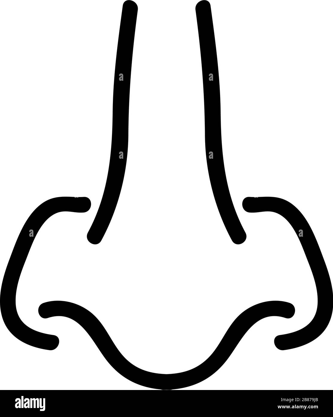 nose narrow icon vector outline illustration Stock Vector Image & Art ...