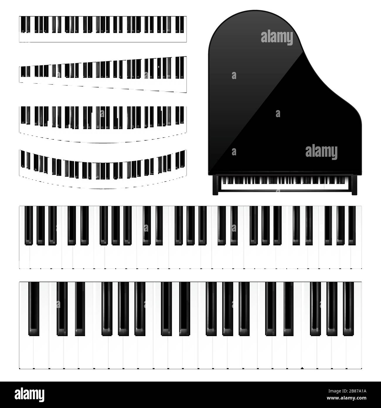 Music Keyboard Vector