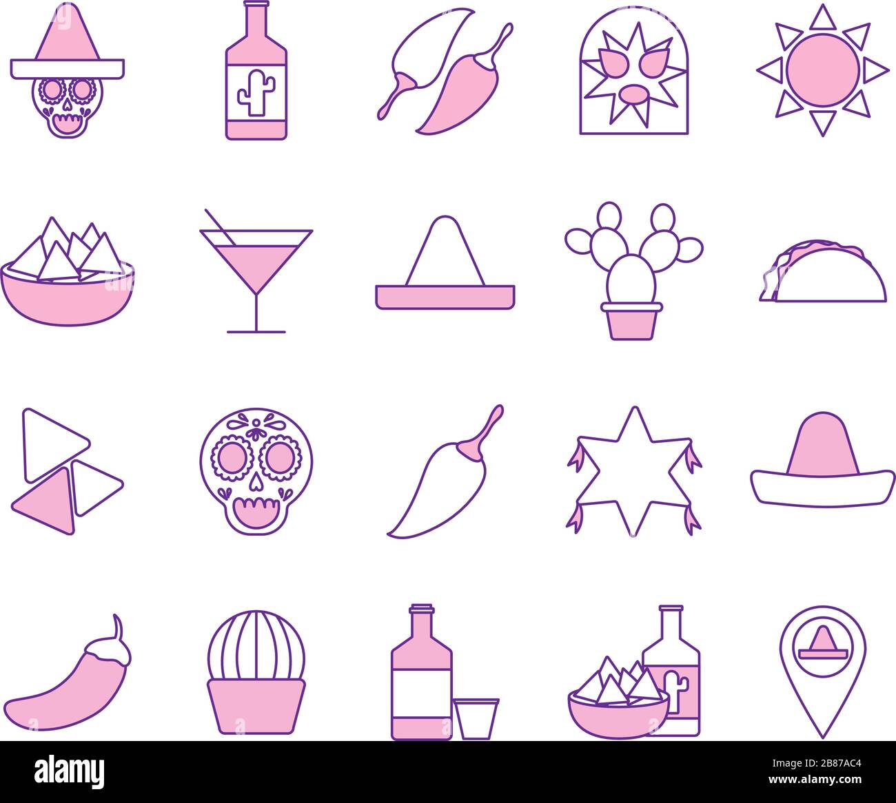 Mexican cactus hat sun Cut Out Stock Images & Pictures - Alamy