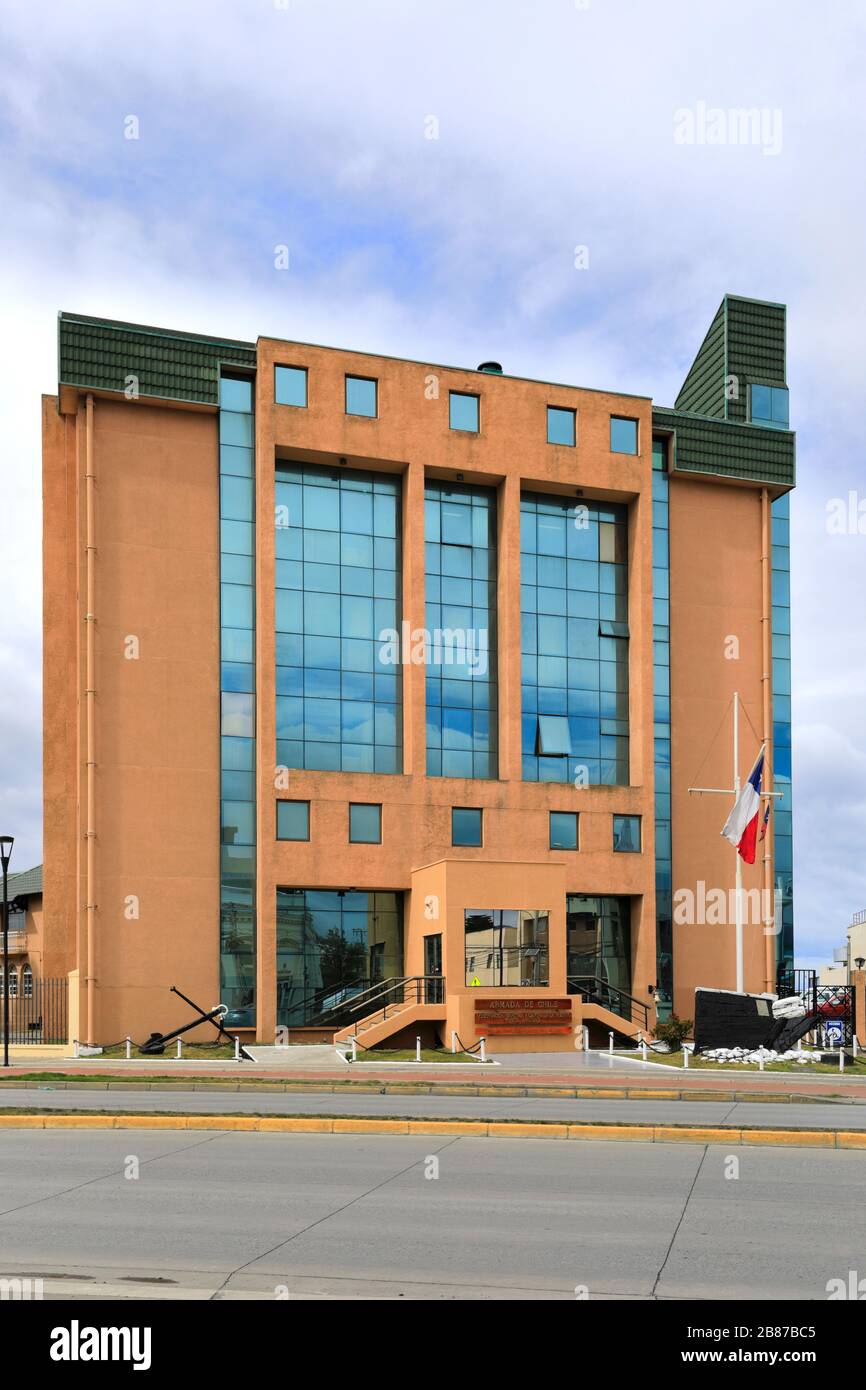 The Port Authority building, Punta Arenas city, Patagonia, Chile, South ...