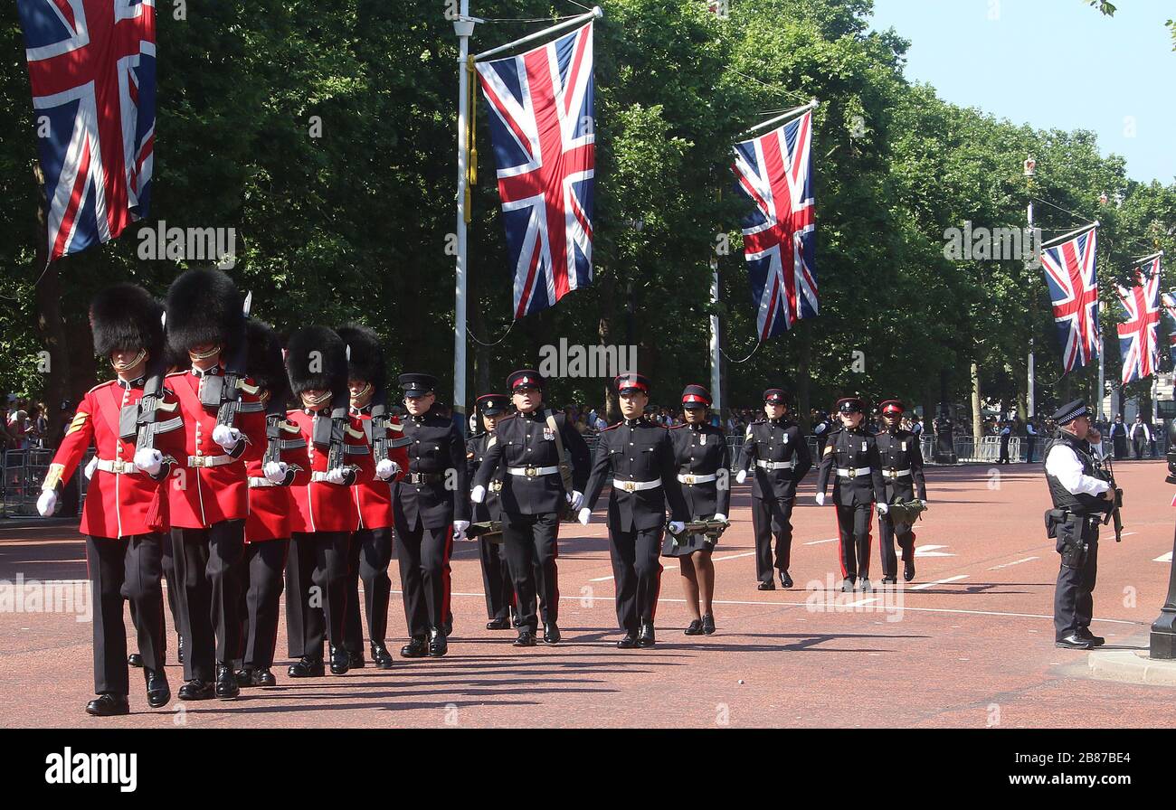 Jun 17, 2017 - London, England, UK - The annual Trooping The Colour ...