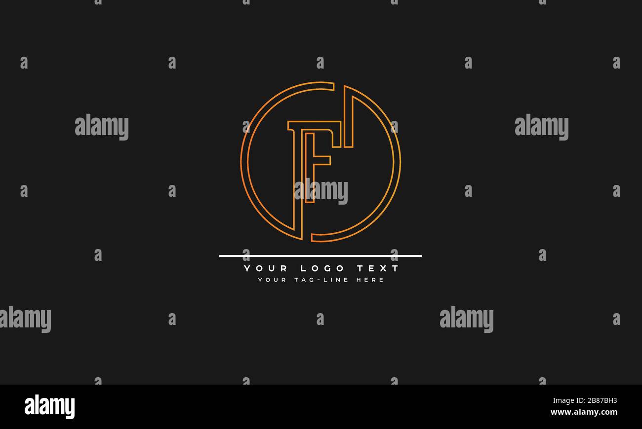abstract alphabet letter F, FF logo Stock Vector Image & Art - Alamy
