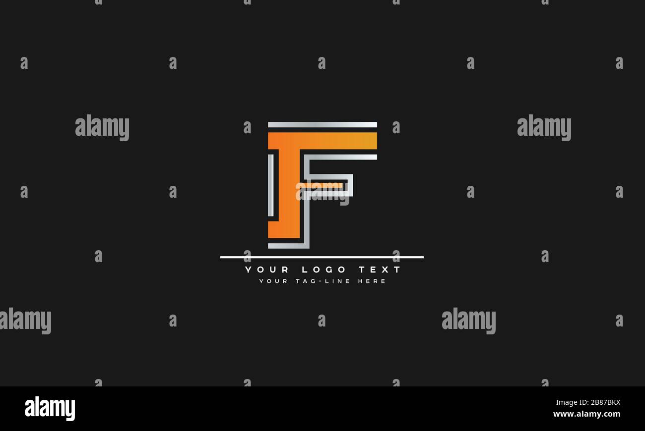 abstract alphabet letter F, FF logo Stock Vector Image & Art - Alamy