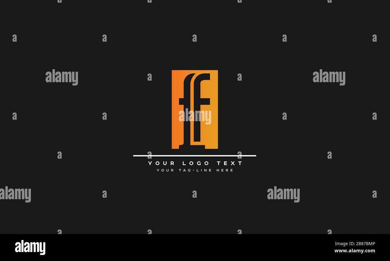 abstract alphabet letter F, FF logo Stock Vector Image & Art - Alamy