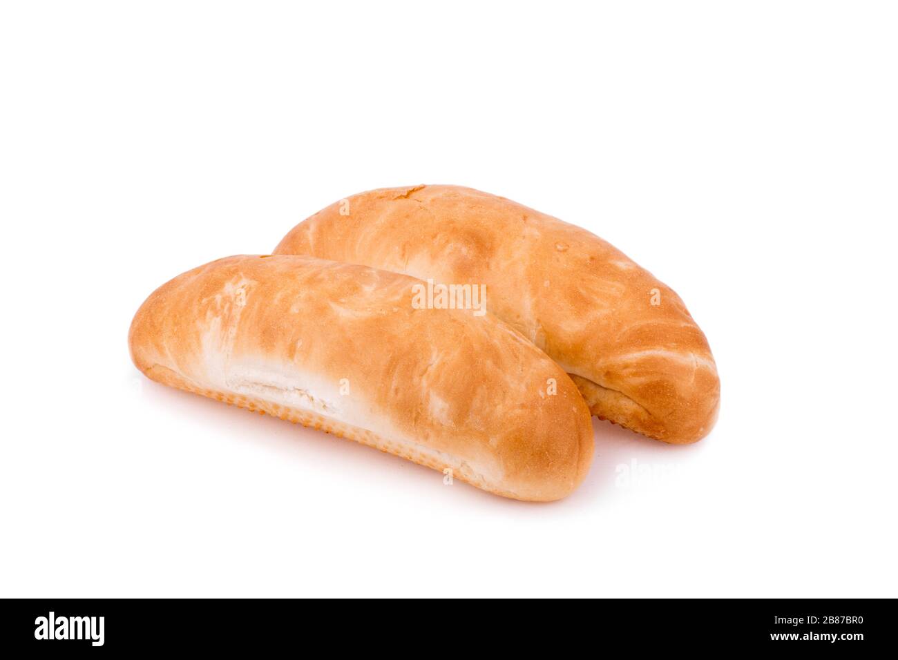 small breads isolated on a white background Stock Photo - Alamy