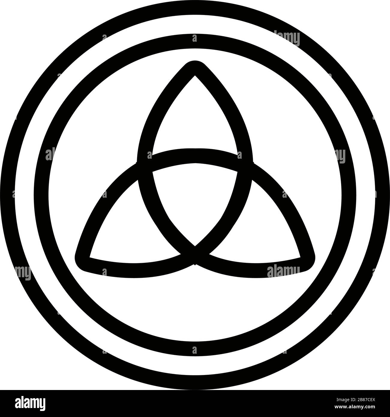 the sign of the mystic icon vector outline illustration Stock Vector ...