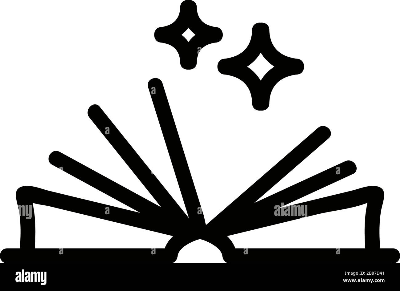 spell book icon vector outline illustration Stock Vector Image & Art ...