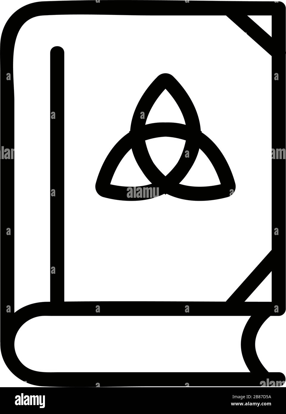 the book of wizard icon vector outline illustration Stock Vector Image ...