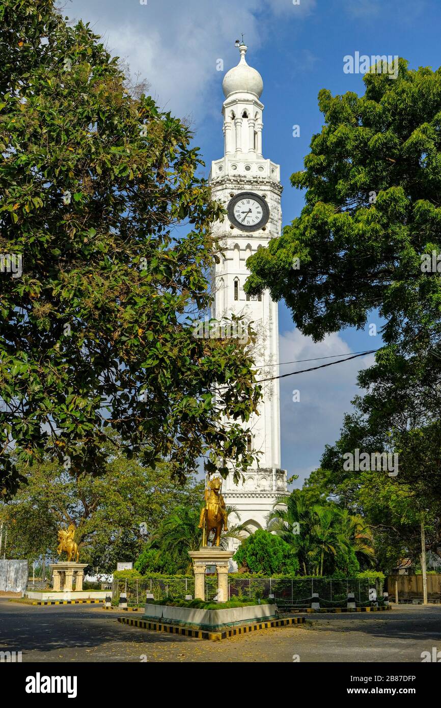 Jaffna, Sri Lanka - February 2020: Jaffna Clock Tower, built in 1875 to ...