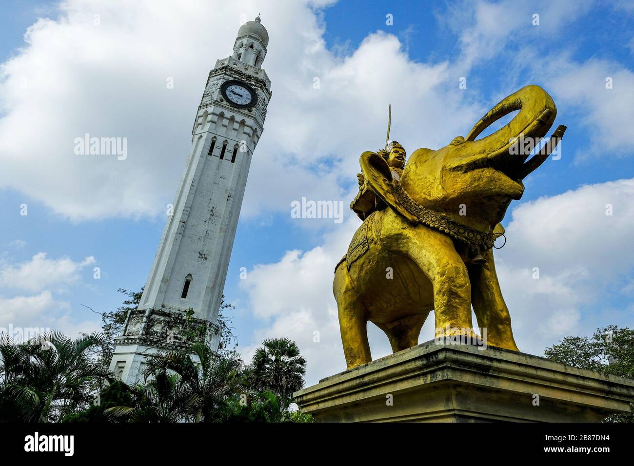 Jaffna, Sri Lanka - February 2020: Jaffna Clock Tower, built in 1875 to ...