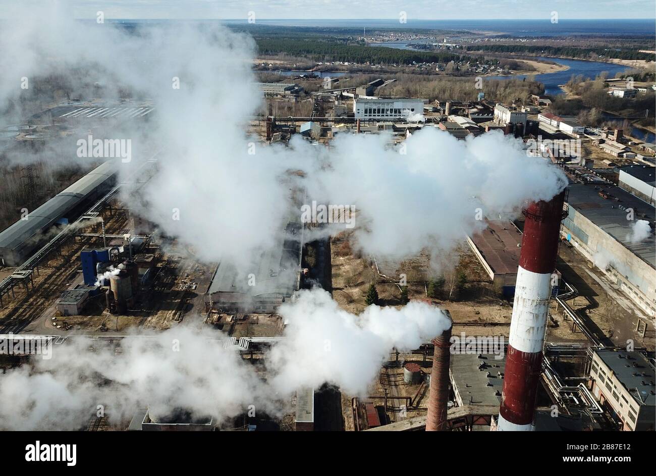 Aerial Of Pulp And Paper Mill High Resolution Stock Photography and ...