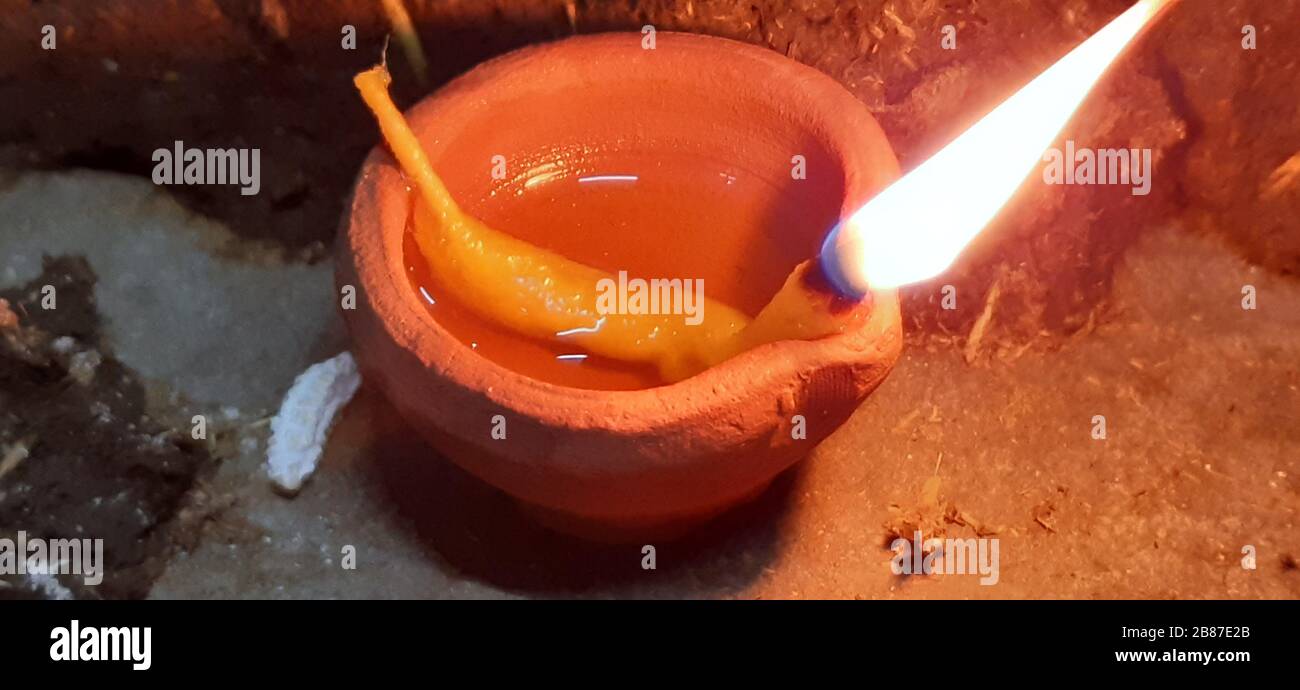 A picture of soil lamp Stock Photo - Alamy