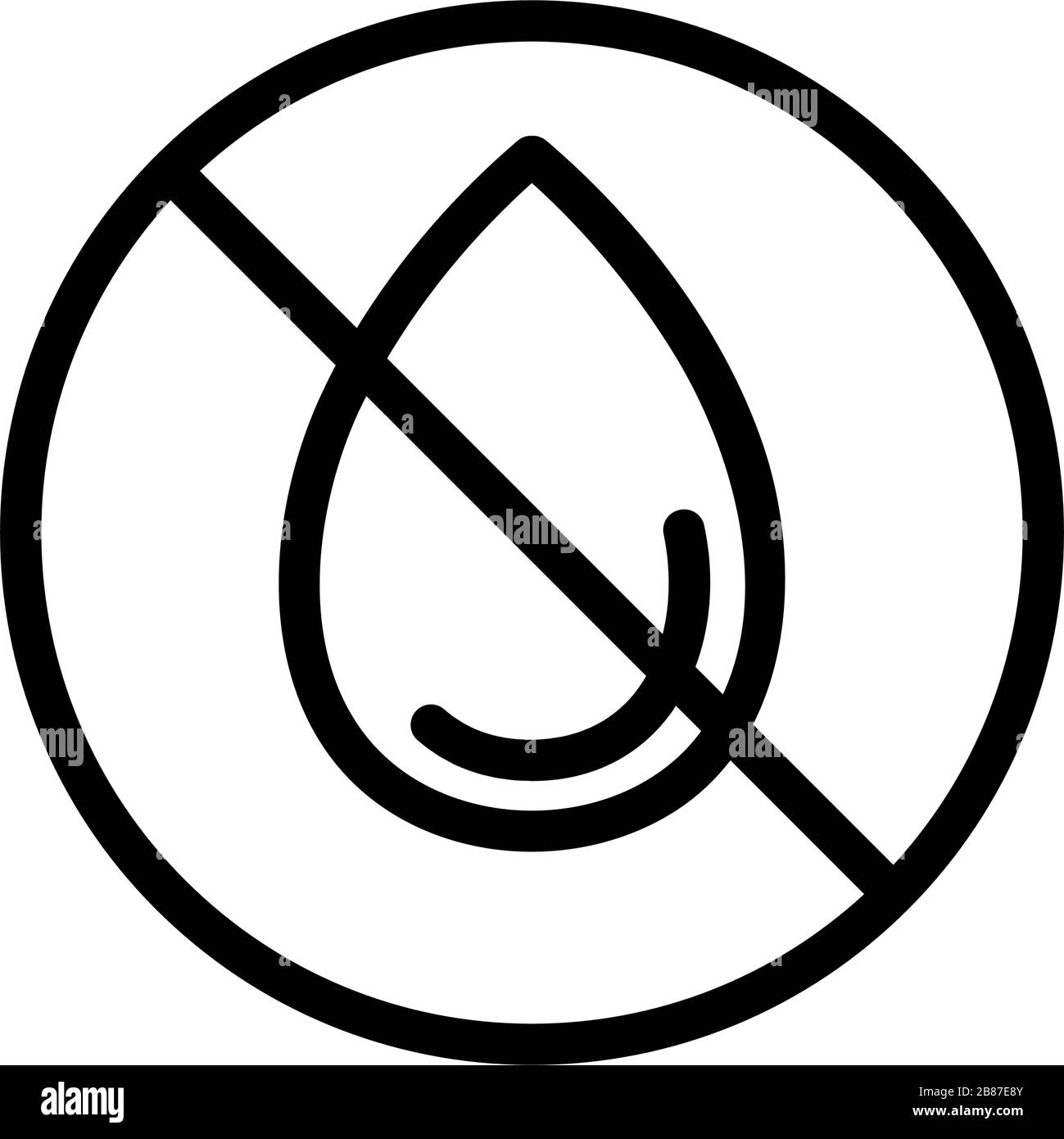 no humidity icon vector outline illustration Stock Vector Image & Art ...