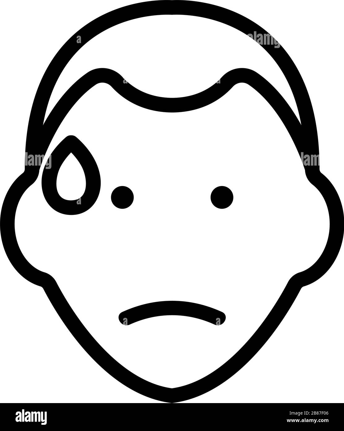 people sweat icon vector outline illustration Stock Vector Image & Art - Alamy