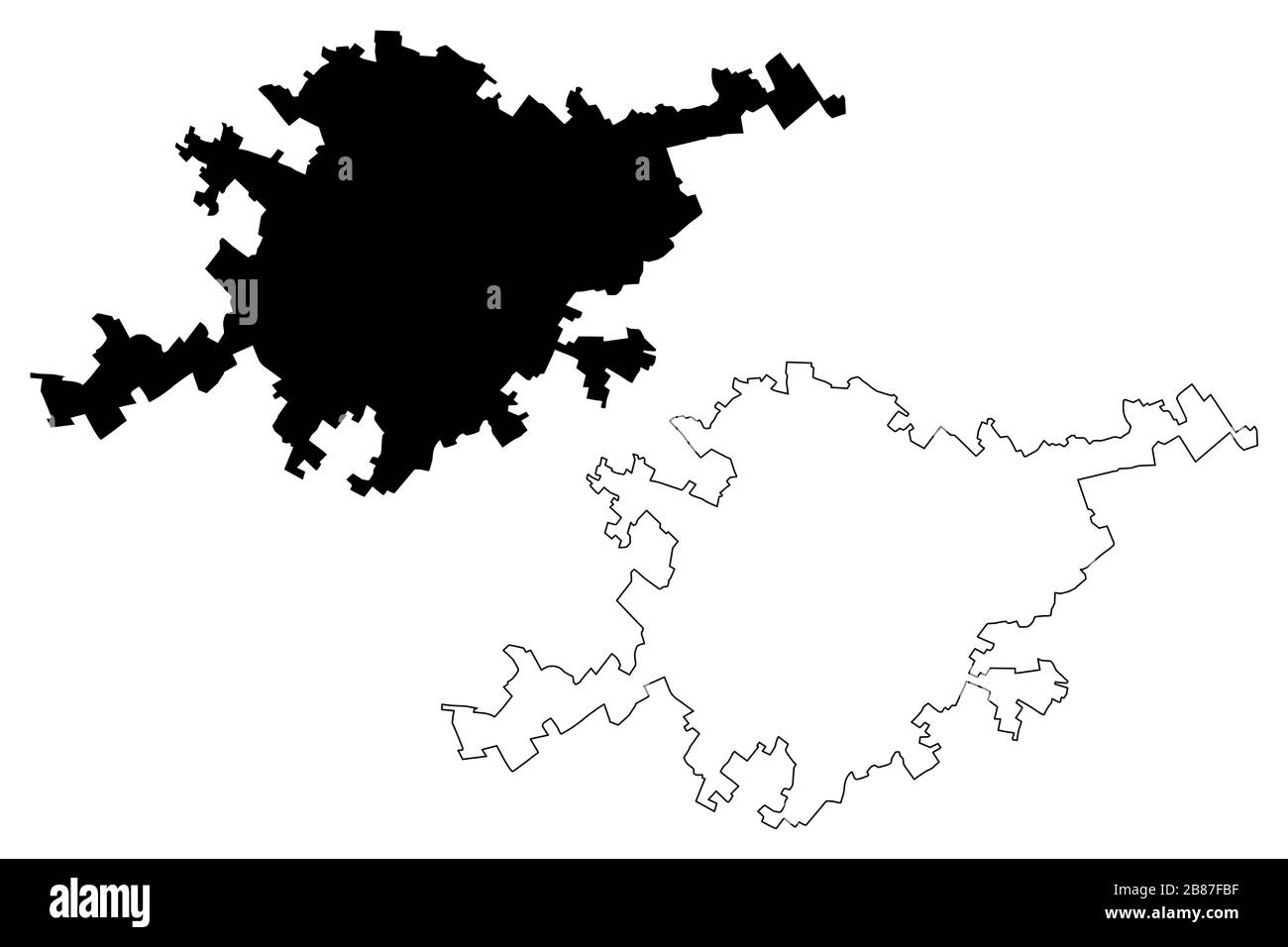 Map of lecce Stock Vector Images - Alamy