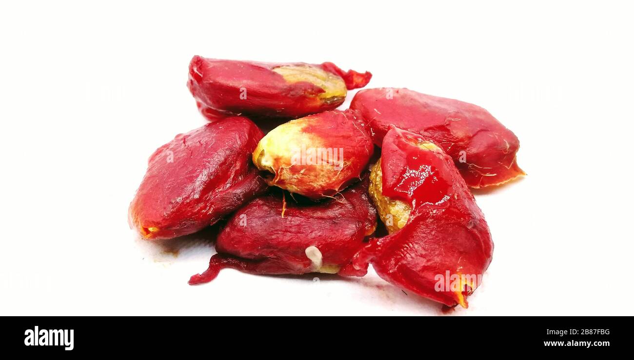 A picture of bitter gourd seeds Stock Photo - Alamy