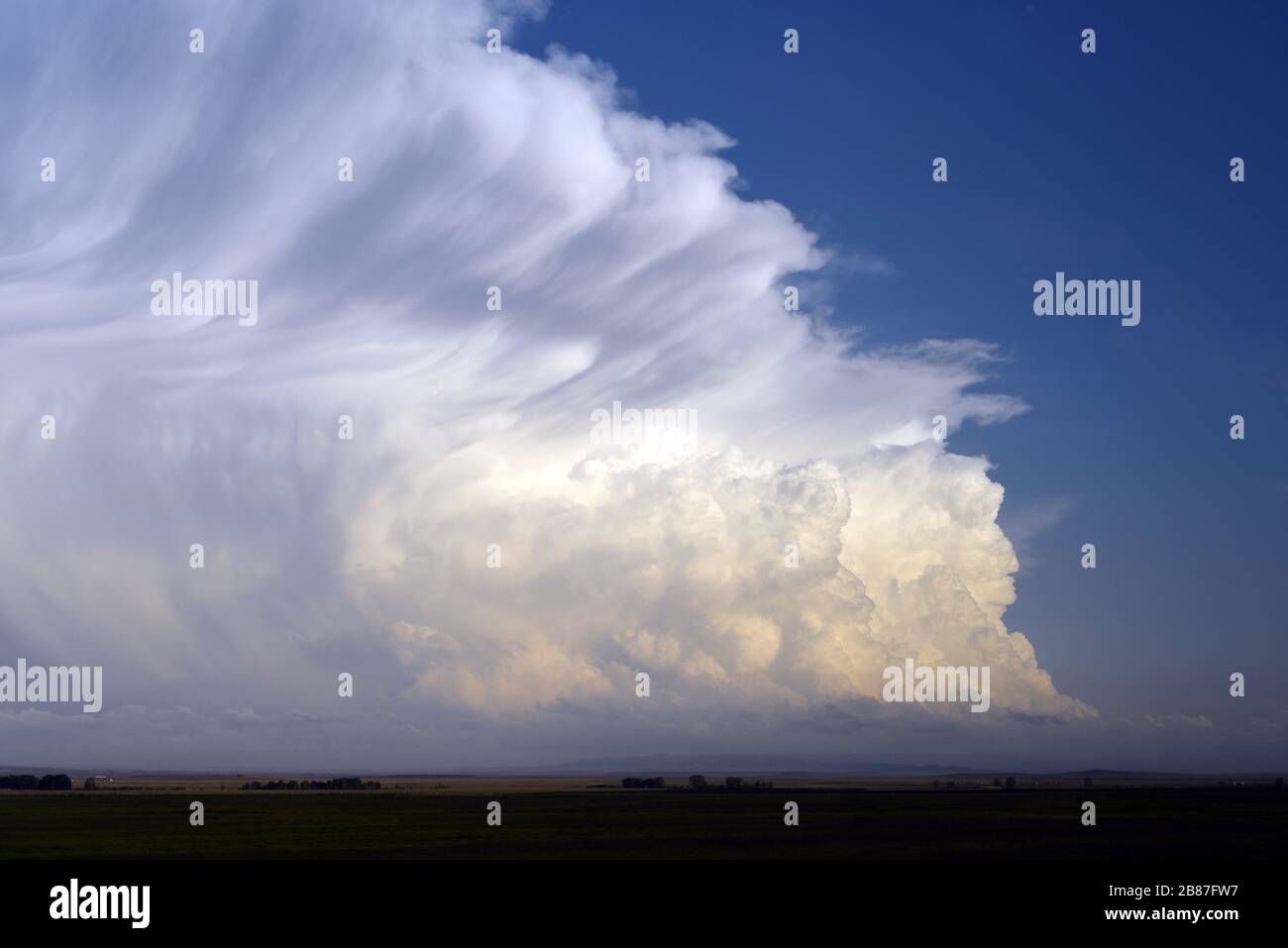 A heavy summer storm approaches Laramie, Wyoming, USA Stock Photo - Alamy