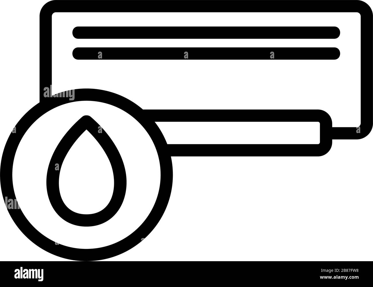 moisture conditioning icon vector outline illustration Stock Vector ...