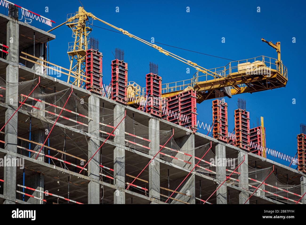 Russia, Moscow Region. New residential buildings in the Novaya Moskva ...