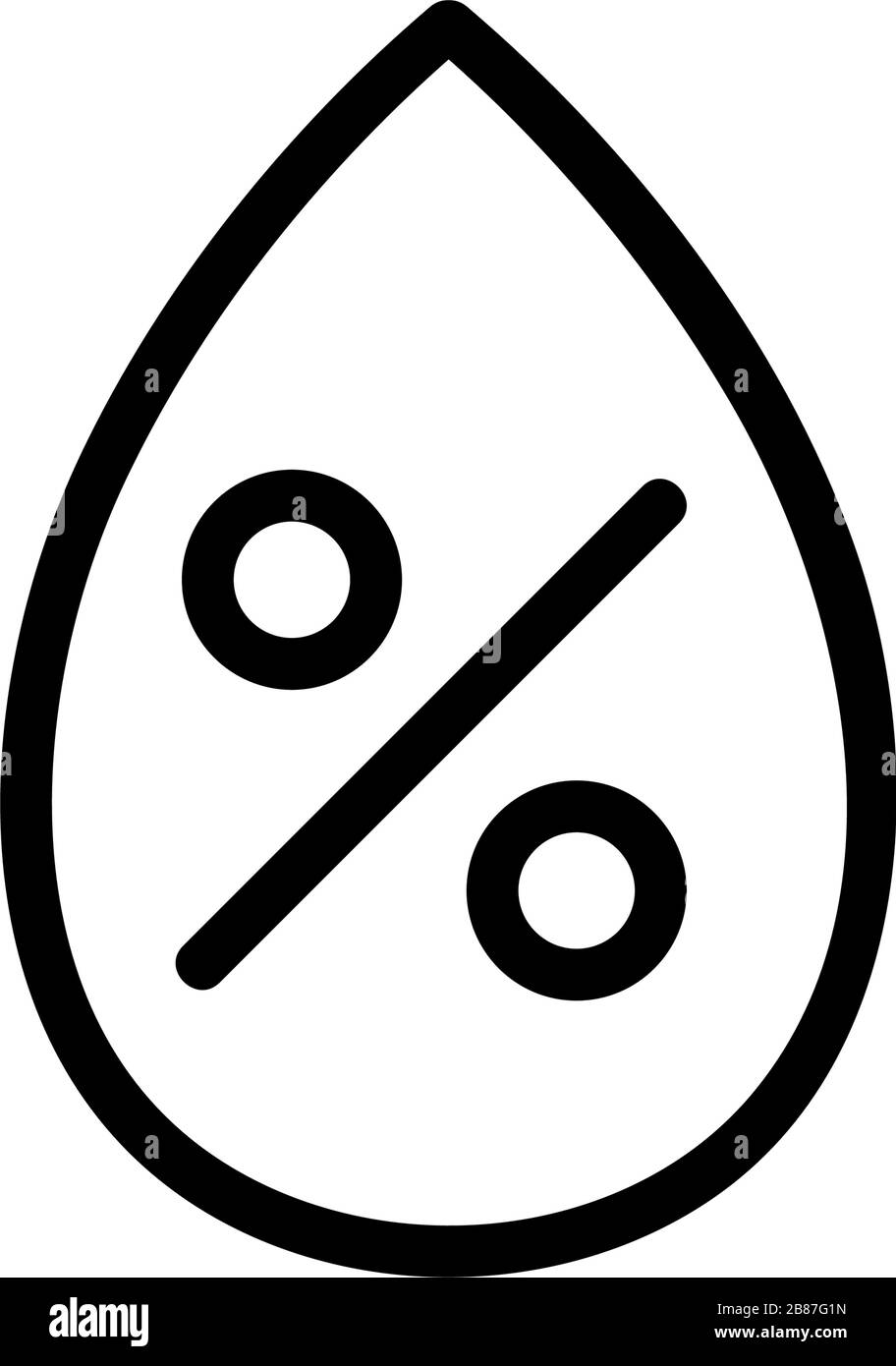 the moisture content icon vector outline illustration Stock Vector ...