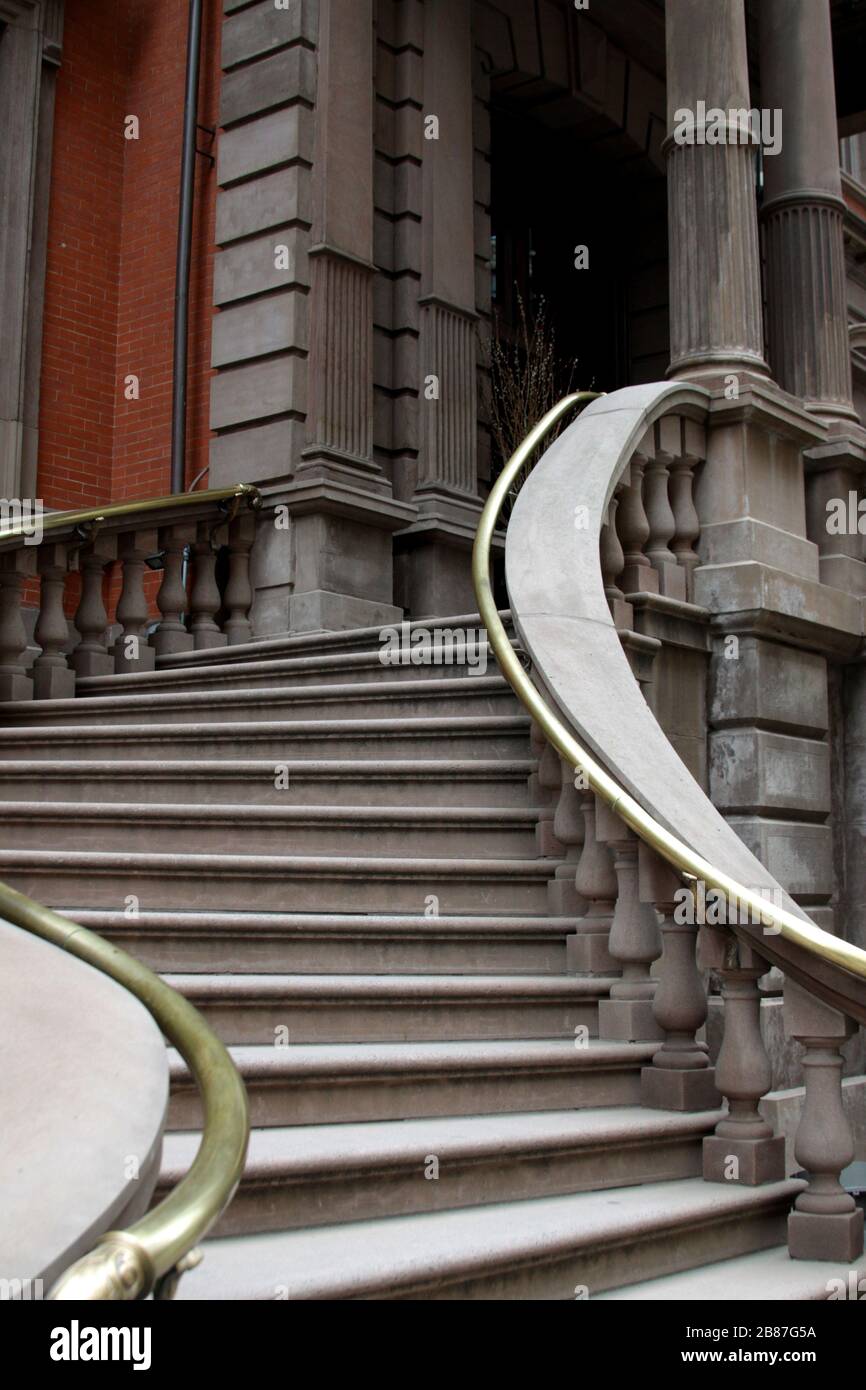 The winding staircase makes for a dramatic entrance Stock Photo - Alamy