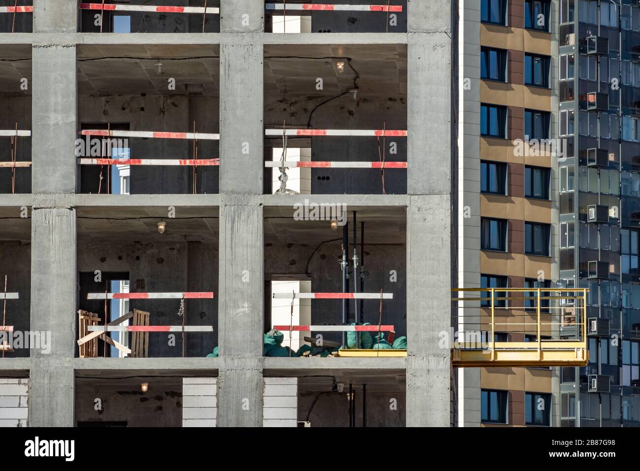 Russia, Moscow Region. New residential buildings in the Novaya Moskva ...