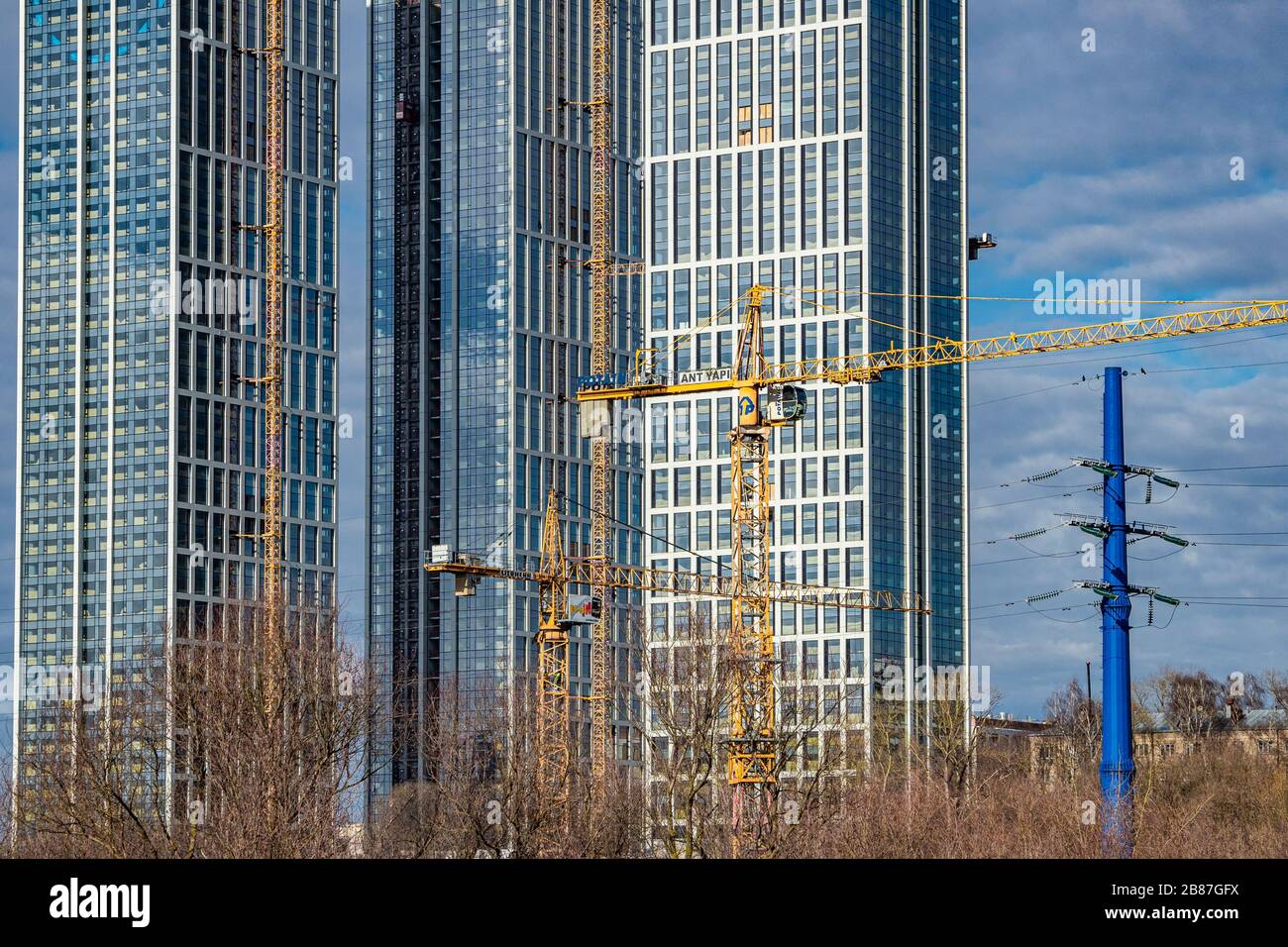 Russia, Moscow. New residential buildings Stock Photo - Alamy