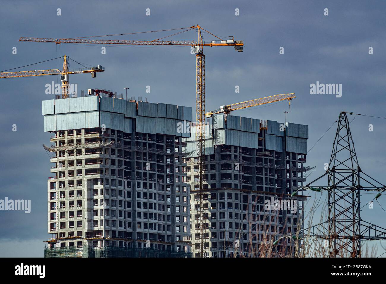 Russia, Moscow. New residential buildings Stock Photo - Alamy