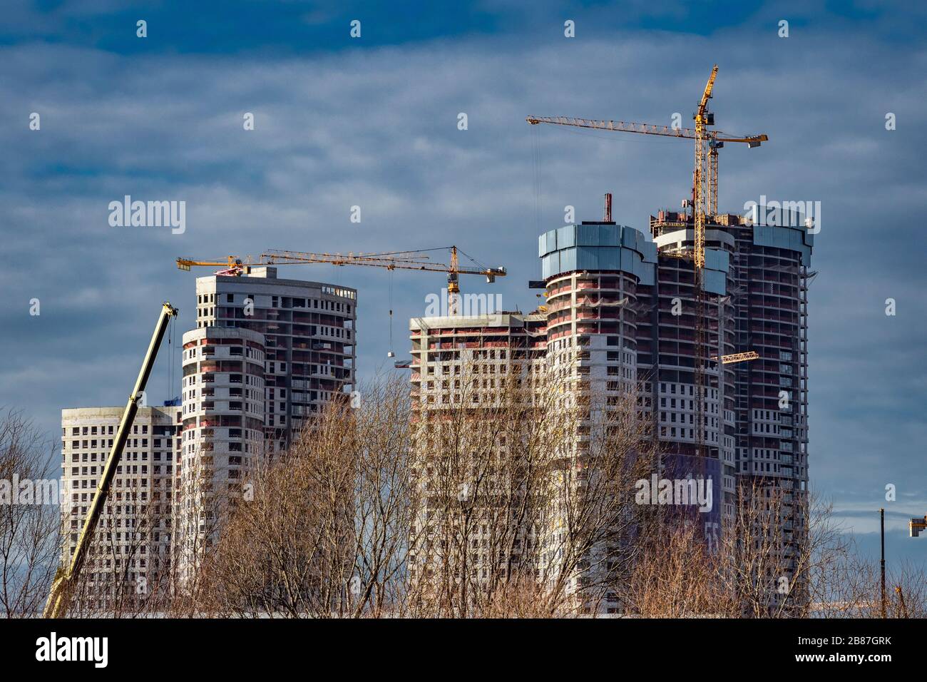 Russia, Moscow. New residential buildings Stock Photo - Alamy