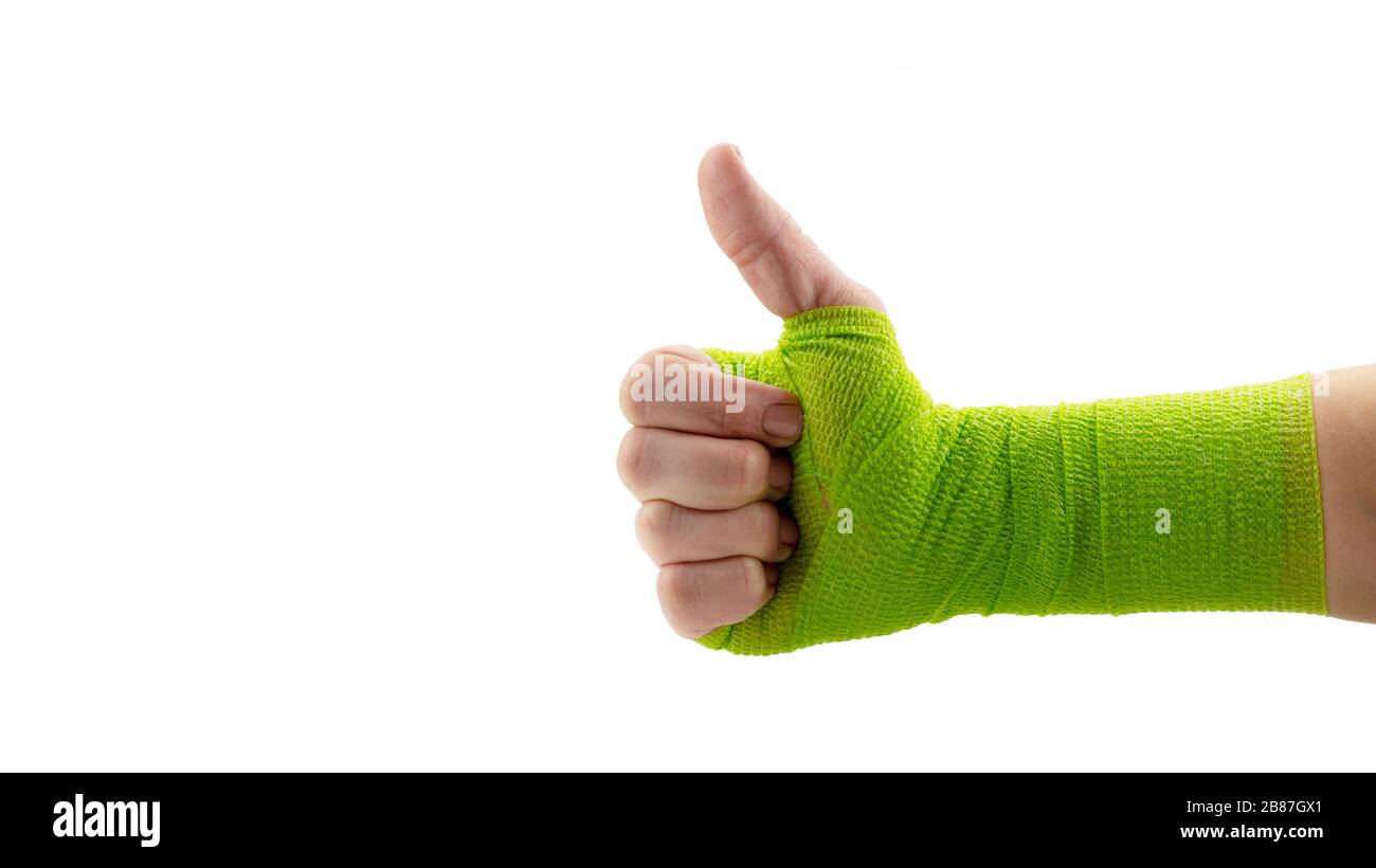 Bandaged thumb hi-res stock photography and images - Alamy