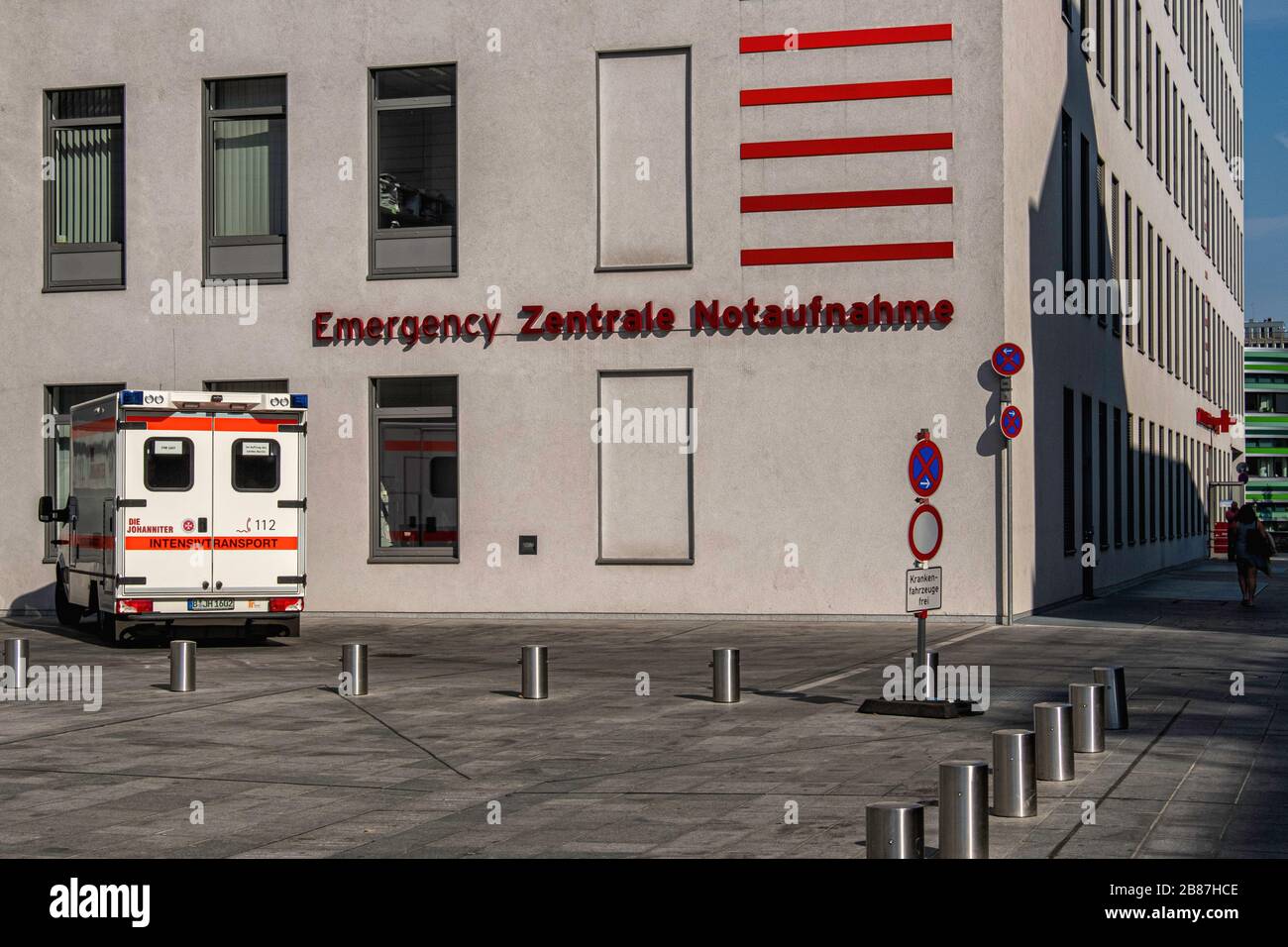 Berlin, Mitte .Accident & Emergency department & ambulance on the ...