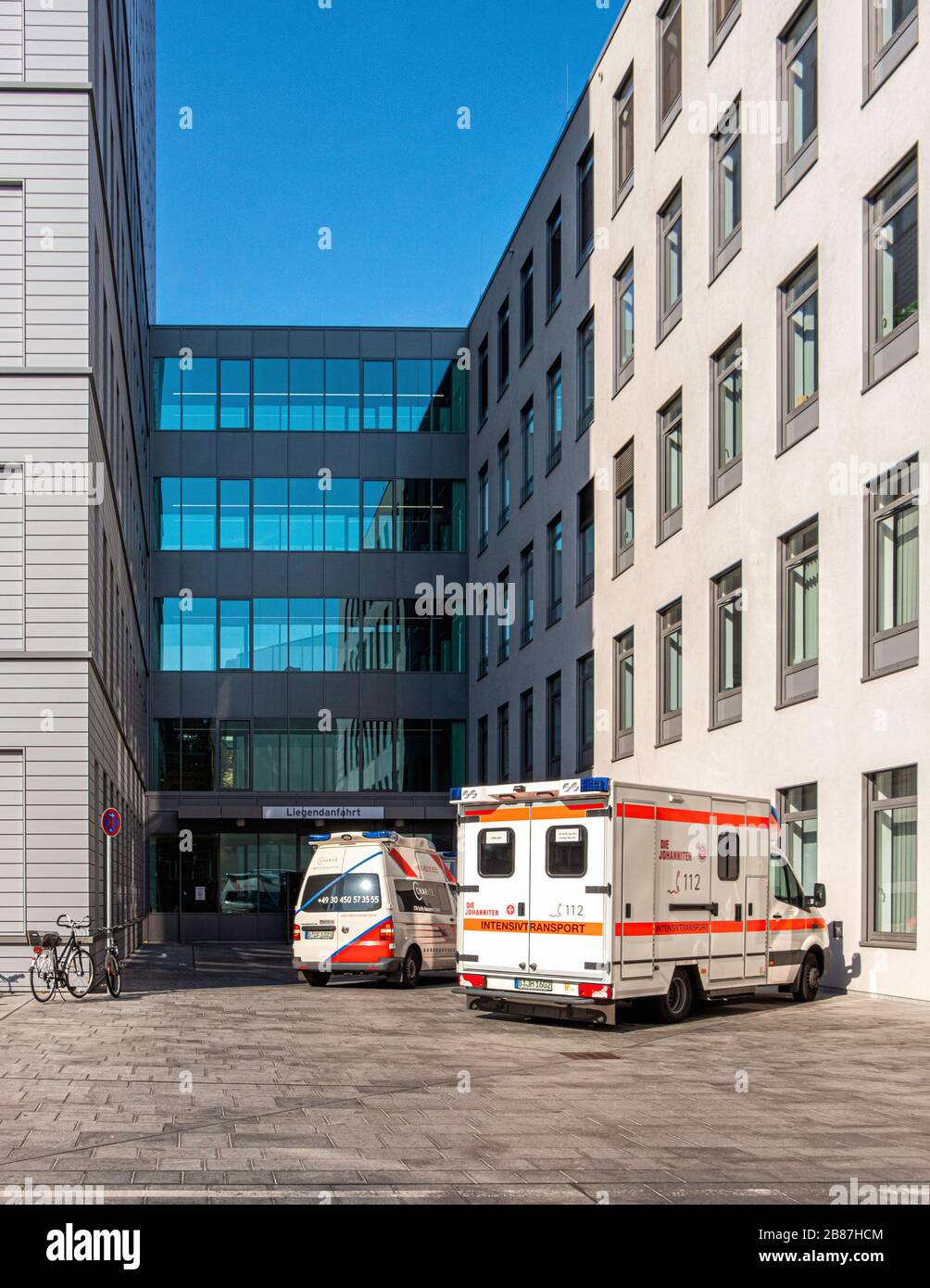 Berlin, Mitte .Accident & Emergency department & ambulance on the ...