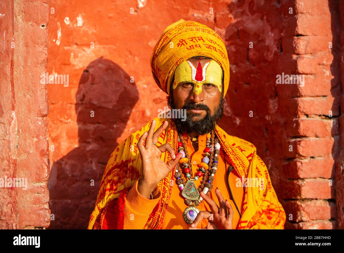 Kathmandu nepal temple sadu hi-res stock photography and images - Alamy