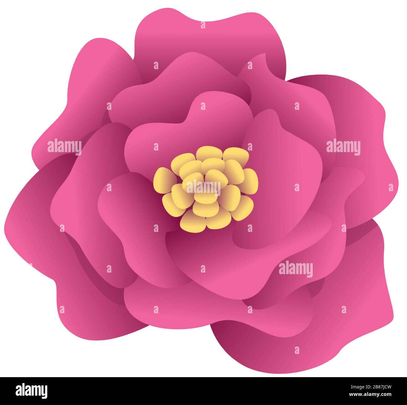 beautiful rose flower garden decorative icon Stock Vector Image & Art ...