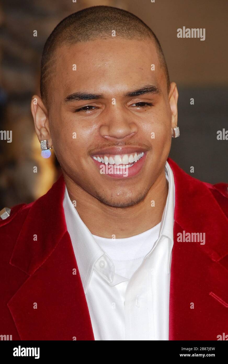 Chris Brown at the 34th Annual American Music Awards held at the Shrine ...