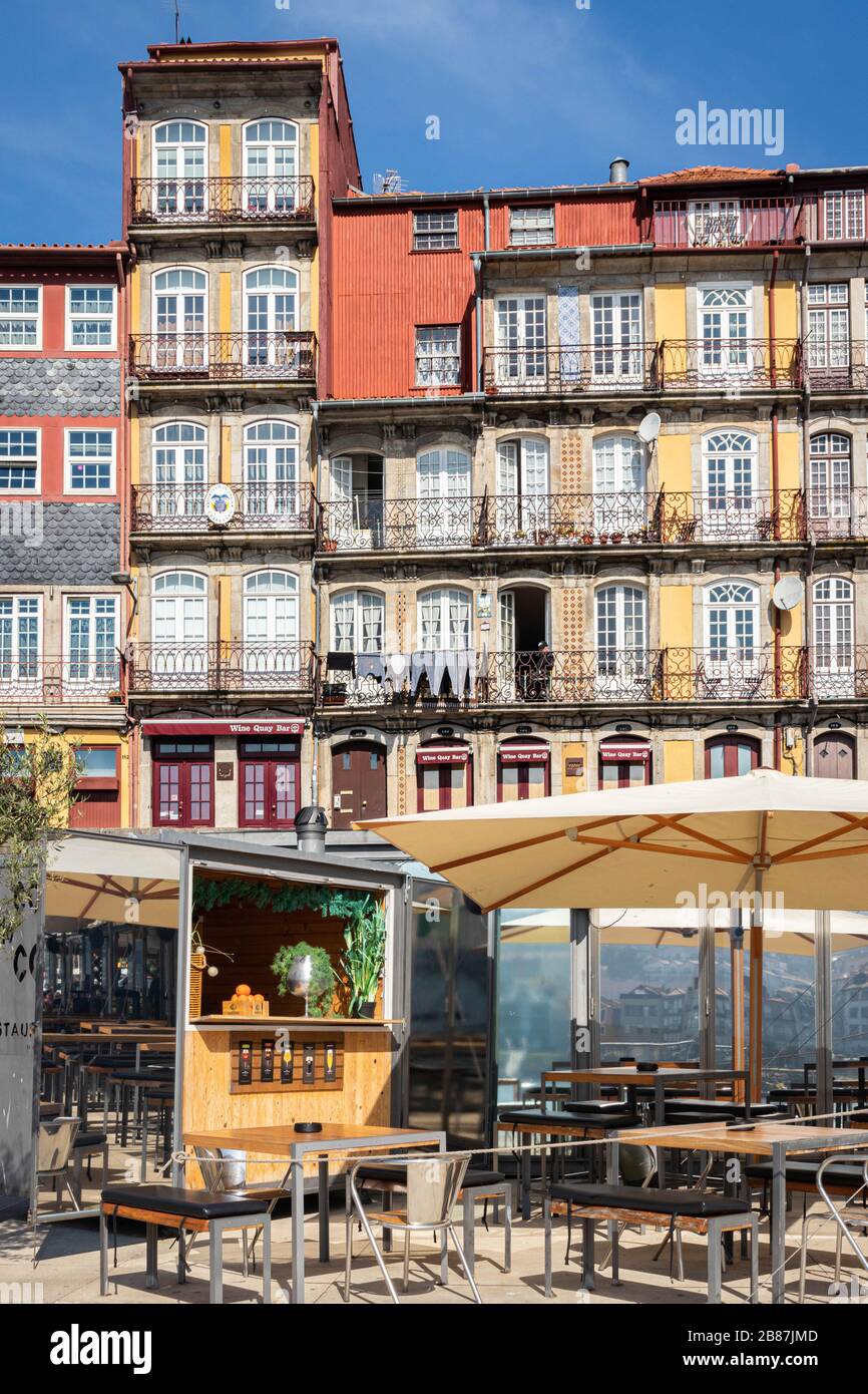 Cais da Ribeira, Porto, Portugal Stock Photo - Alamy