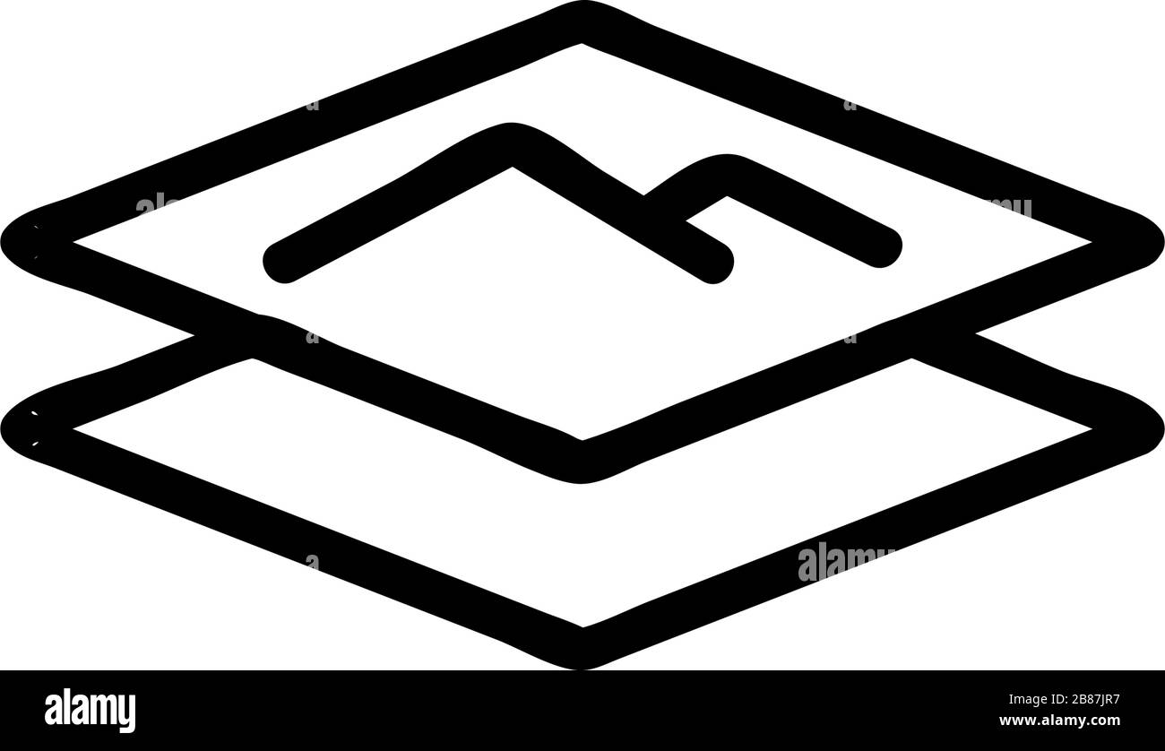 soft layer icon vector outline illustration Stock Vector Image & Art ...