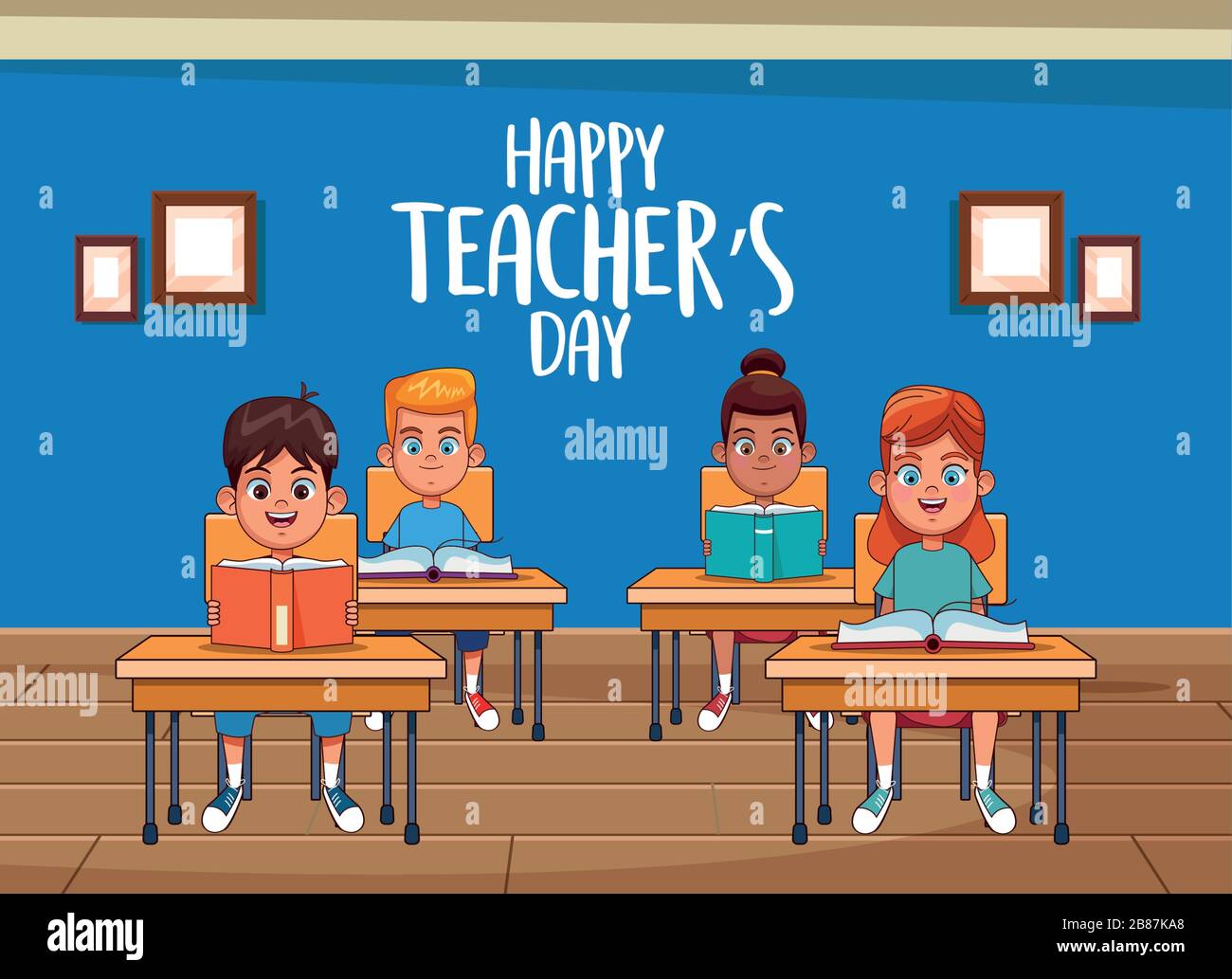 Teachers desks Stock Vector Images - Alamy