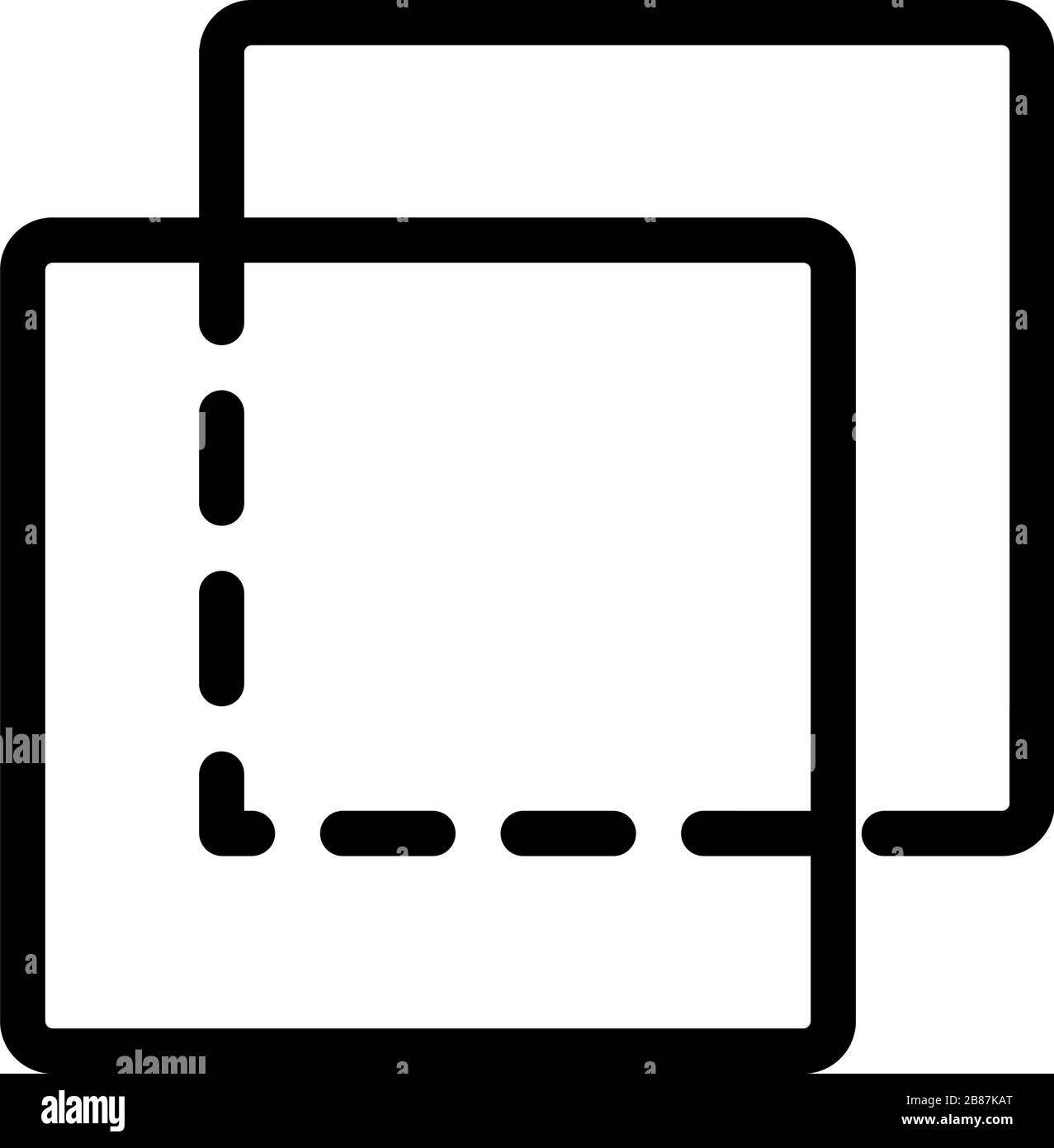 transparent layer icon vector outline illustration Stock Vector Image ...