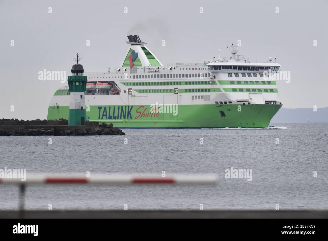 20 March 2020, Mecklenburg-Western Pomerania, Sassnitz: The Tallink ...