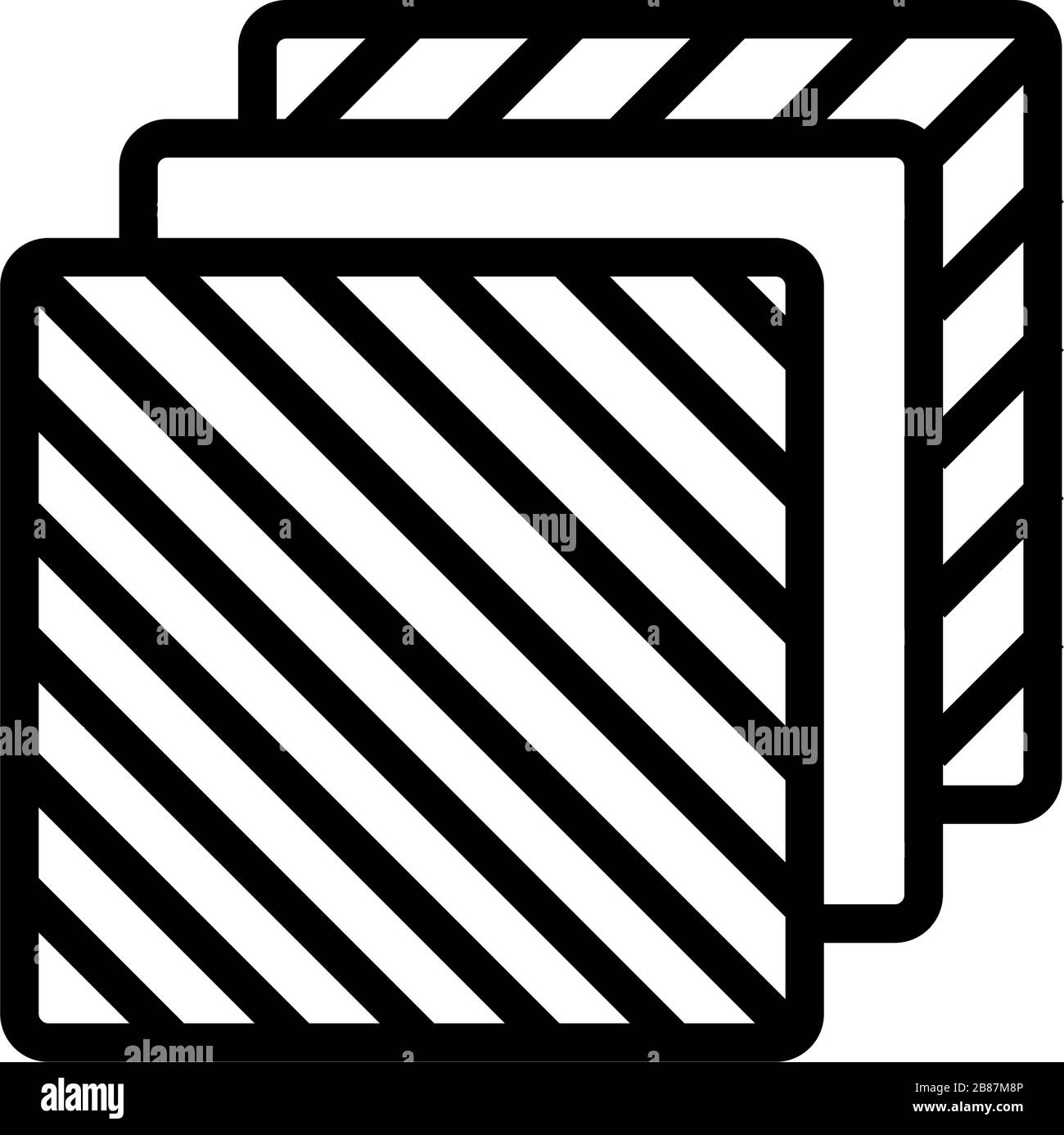 a different composition layers icon vector outline illustration Stock ...