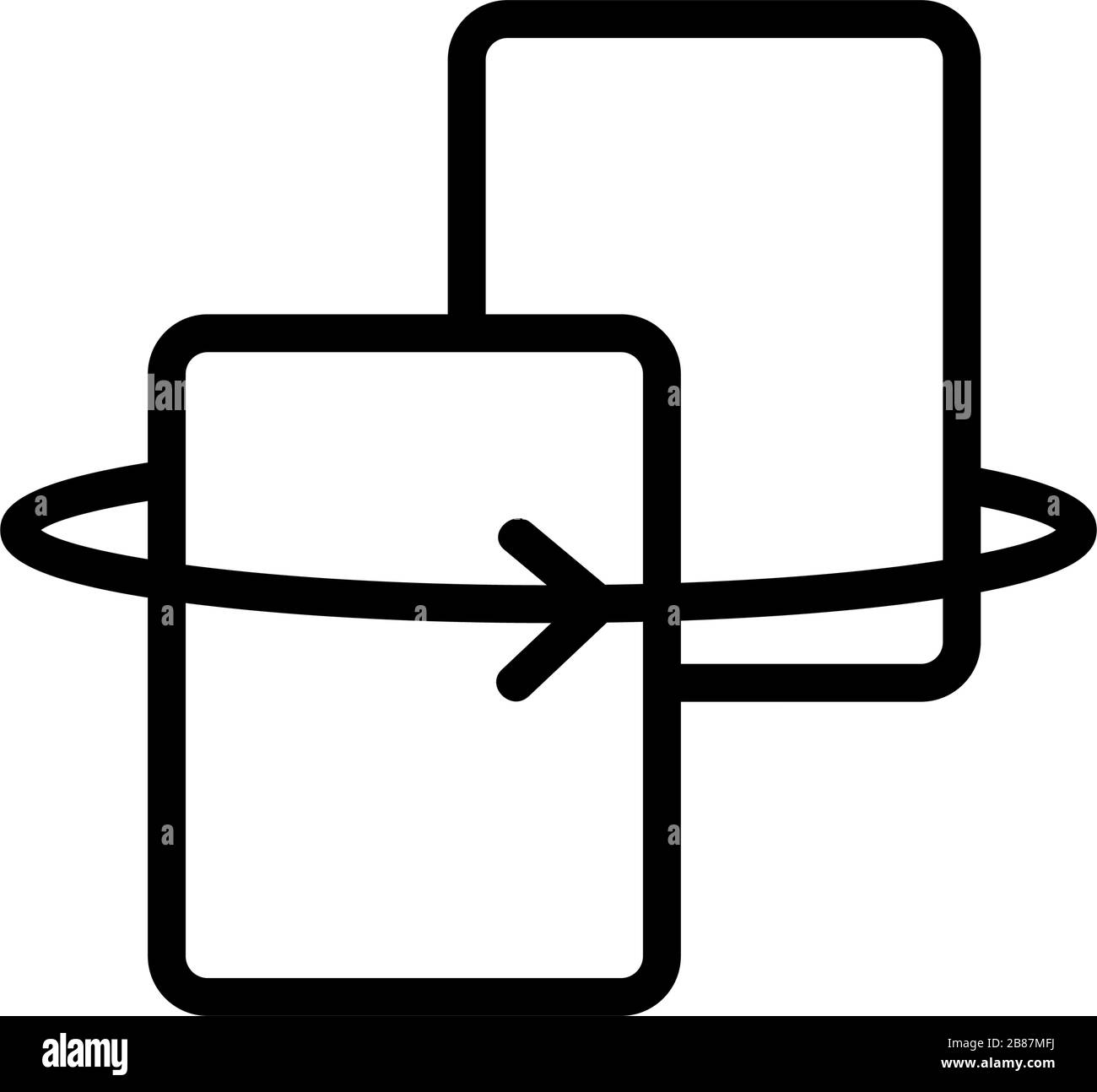 two layers icon vector outline illustration Stock Vector Image & Art ...