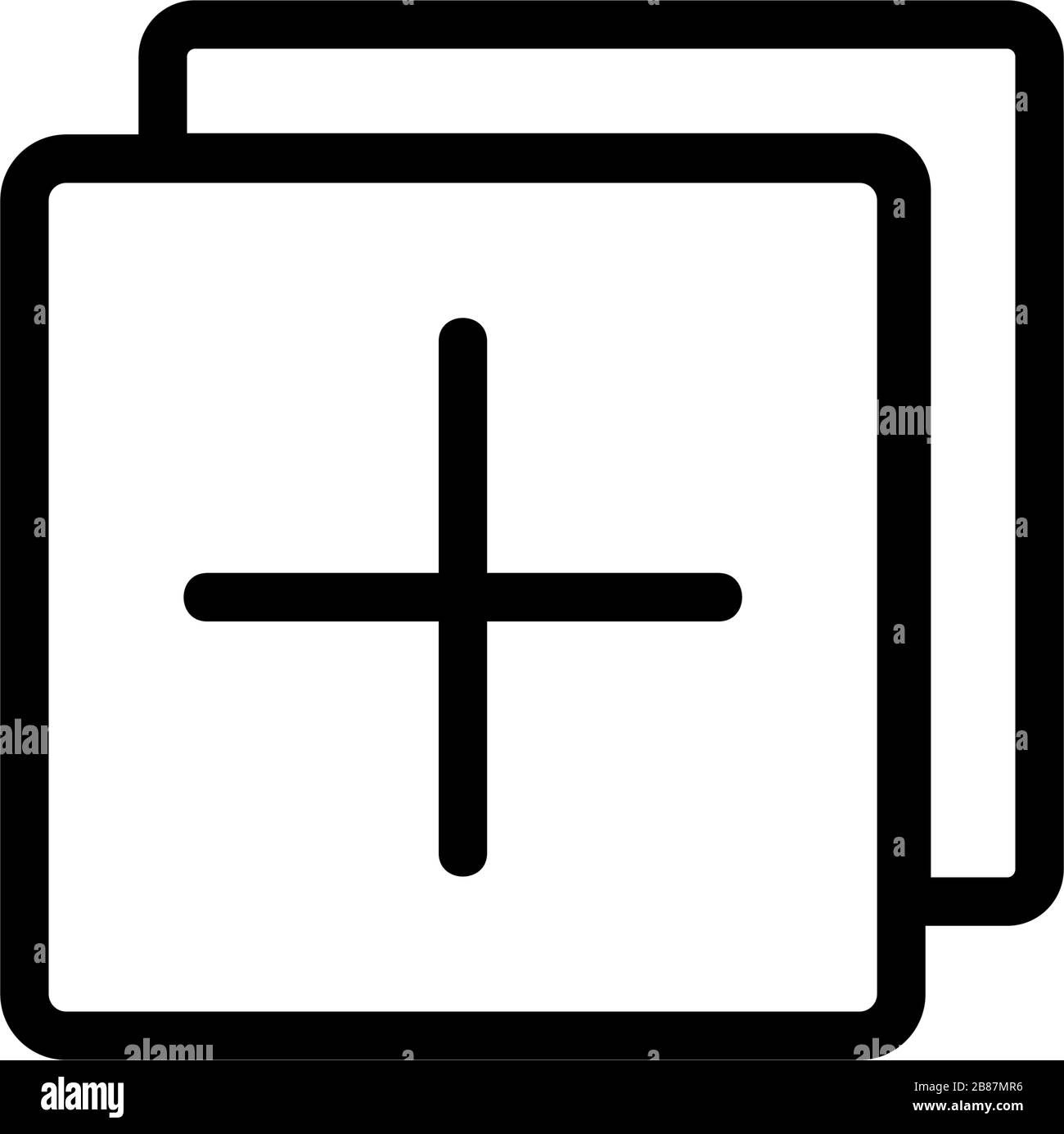 a new layer to add icon vector outline illustration Stock Vector Image ...